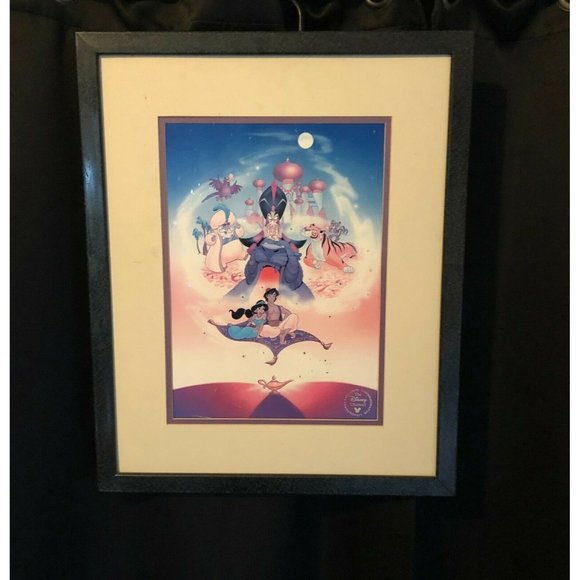 Art | Disney Channel Aladdin Exclusive Commemorative Vintage Lithograph ...
